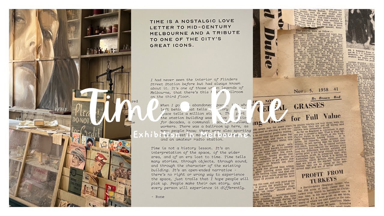 TIME • RONE Exhibition A must visit place here in Melbourne!! - YouTube