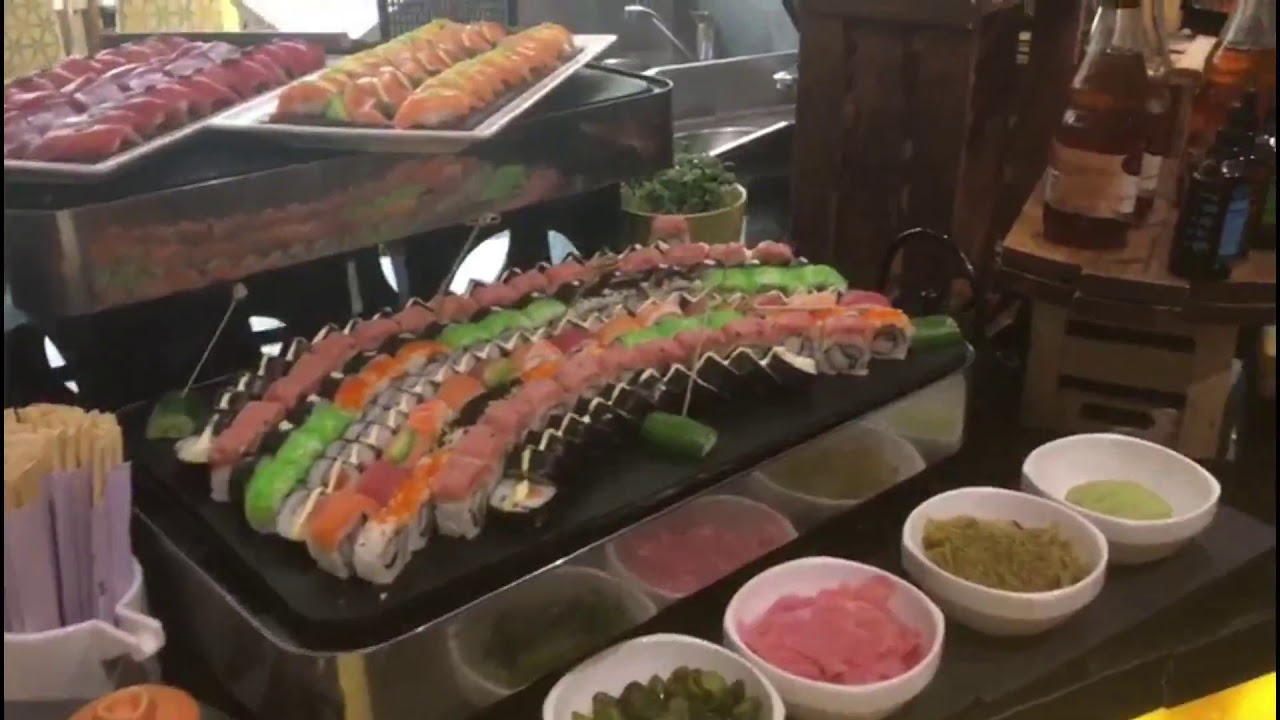 Wonderful Seafood Buffet Set Up - YouTube