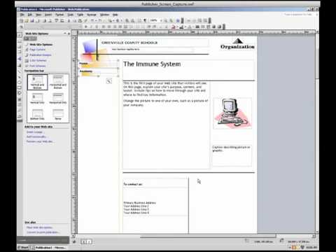 Using MS Publisher to create a website. - YouTube