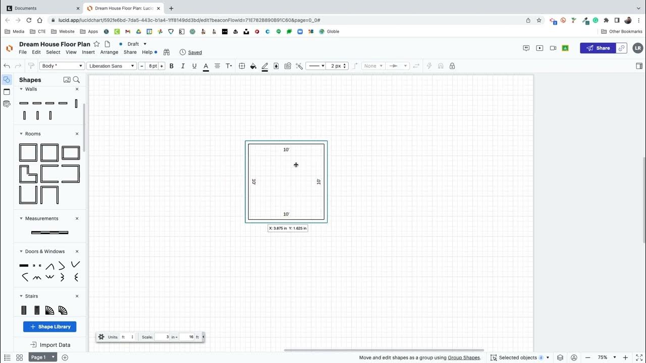 Getting started with lucidchart floor plans - YouTube