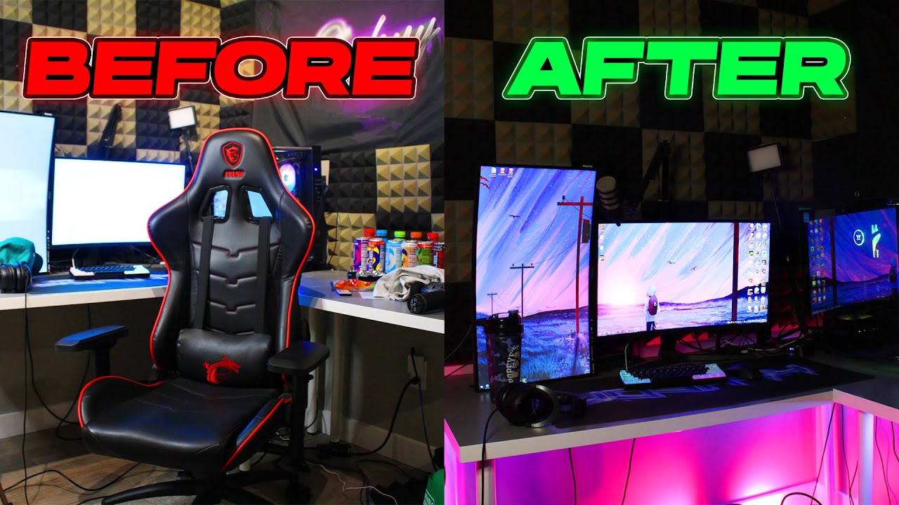 My Setup Was Messy, So I Transformed My DREAM Gaming Setup... - YouTube