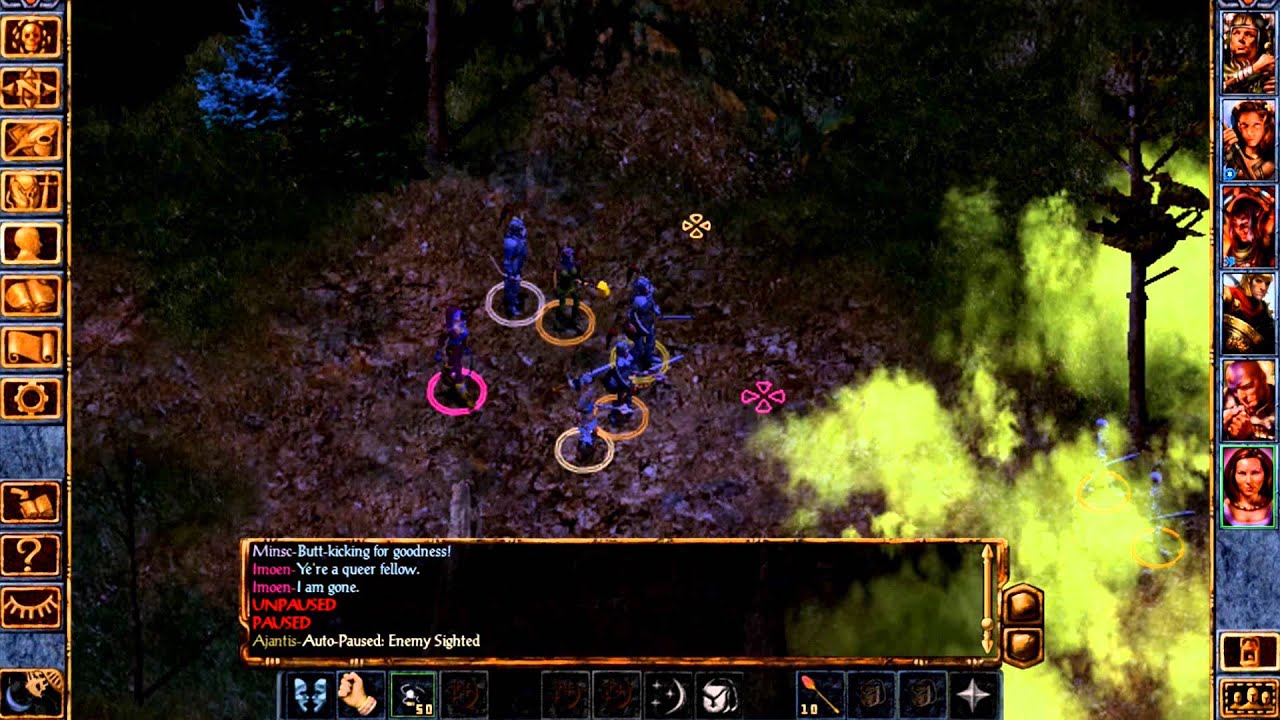 Haeravon Plays - Baldur's Gated Enhanced Edition - Stinking Cloud Ambush - YouTube