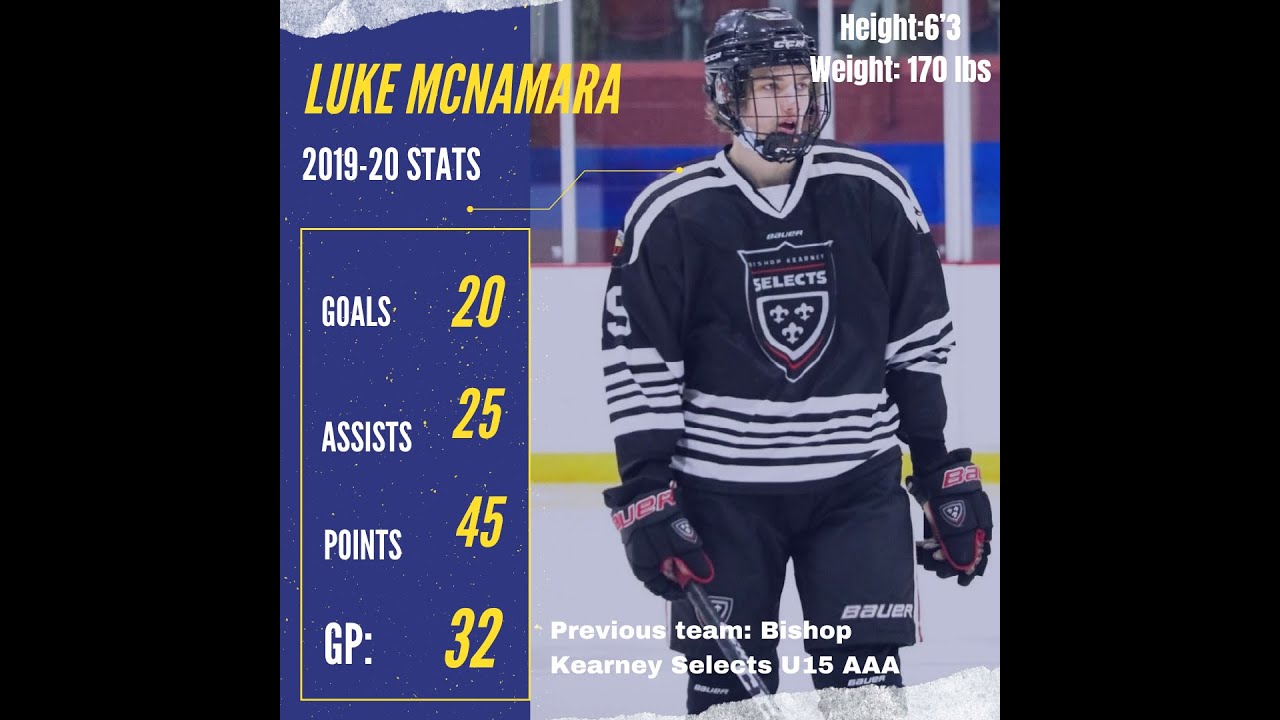 OHL Draft Profile: Luke McNamara - YouTube