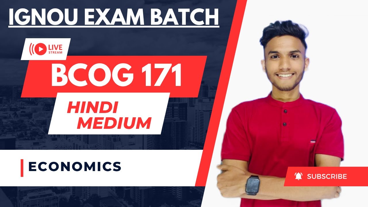 BCOG 171 ECONOMICS | Micro Economics | Important question | IGNOU WALAY ...