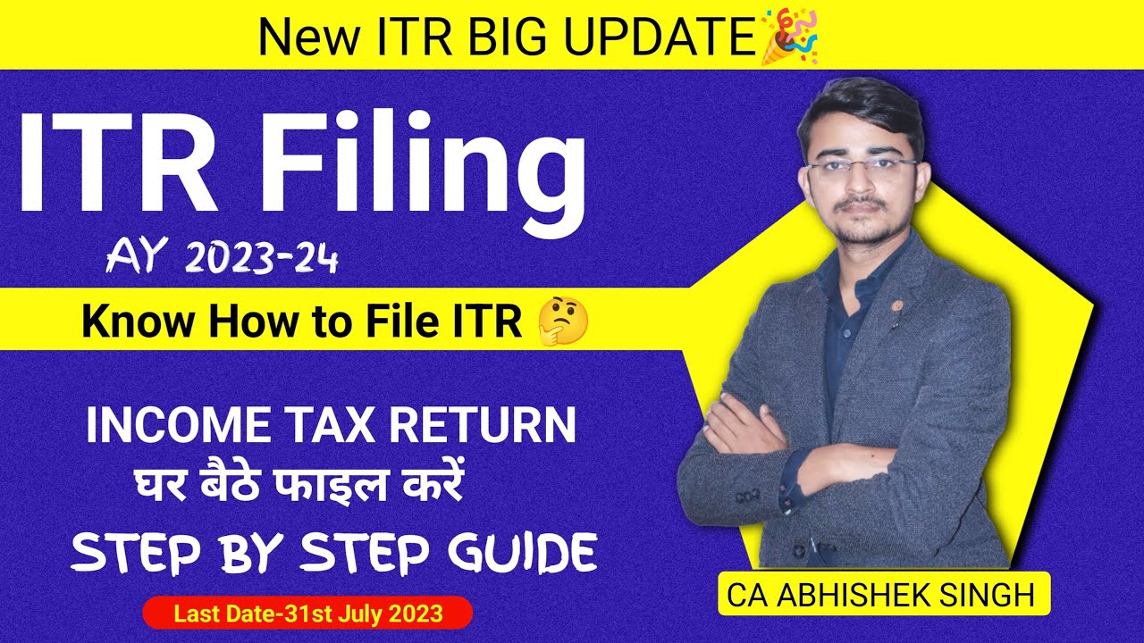 Income tax return (ITR 1 and ITR 4) for AY 2023-24 available on E ...