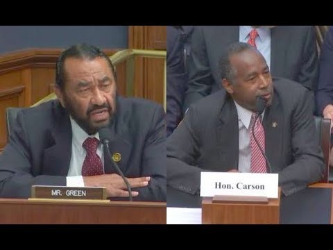 🤔 Rep Al Green Grills HUD Secretary Ben Carson Over Budget Cuts - YouTube