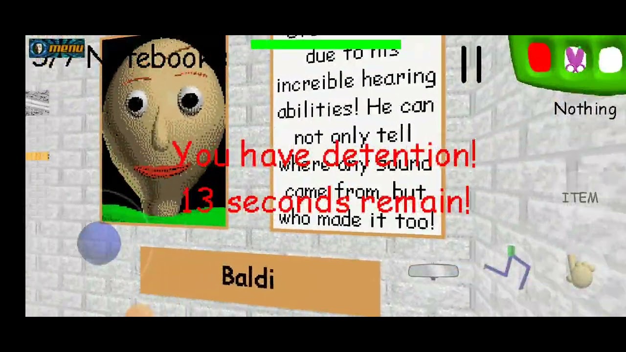 I beat baldis basics without baldi!? - YouTube