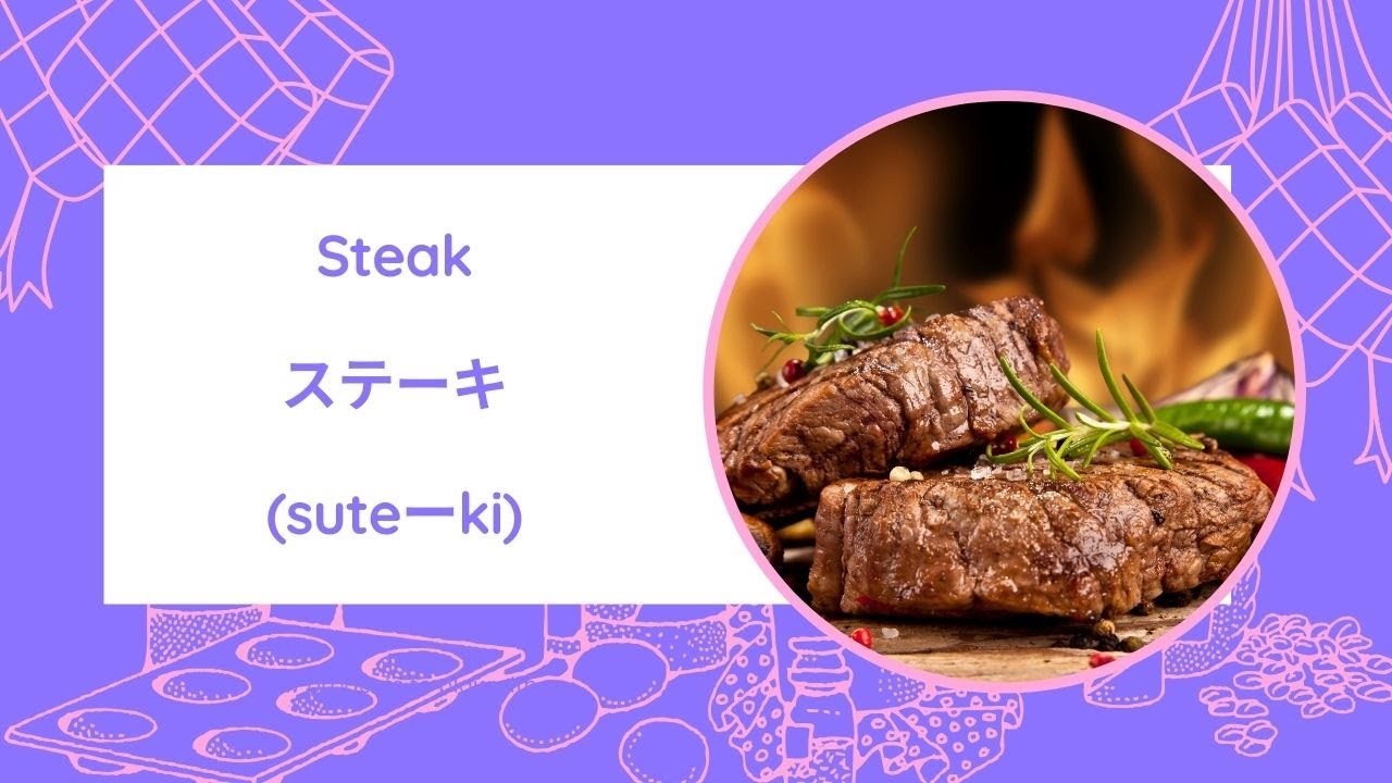 The menu | Japanese vocabulary | Japanese Language Practice - YouTube