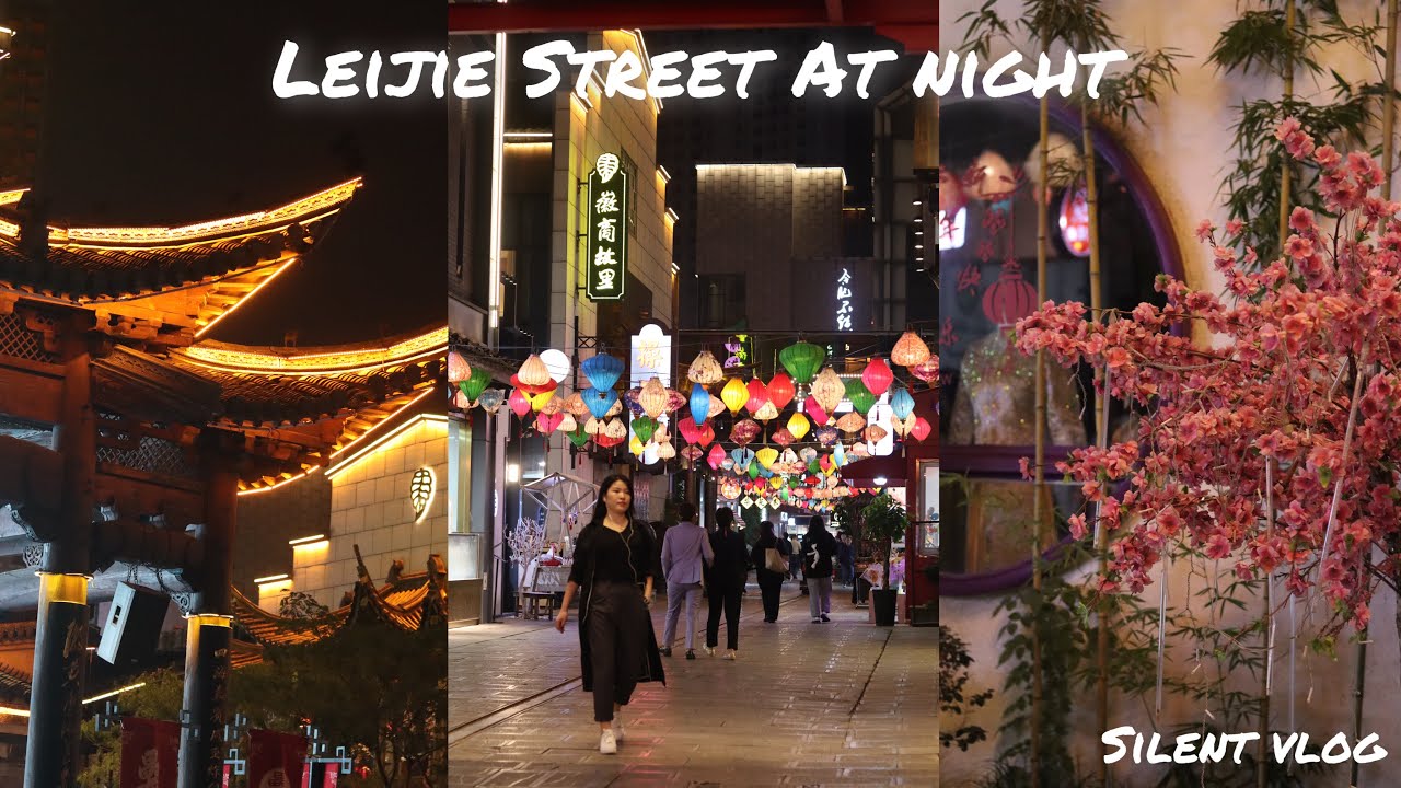 Silent vlog~Leijie Street at night☁️ Hefei,China - YouTube