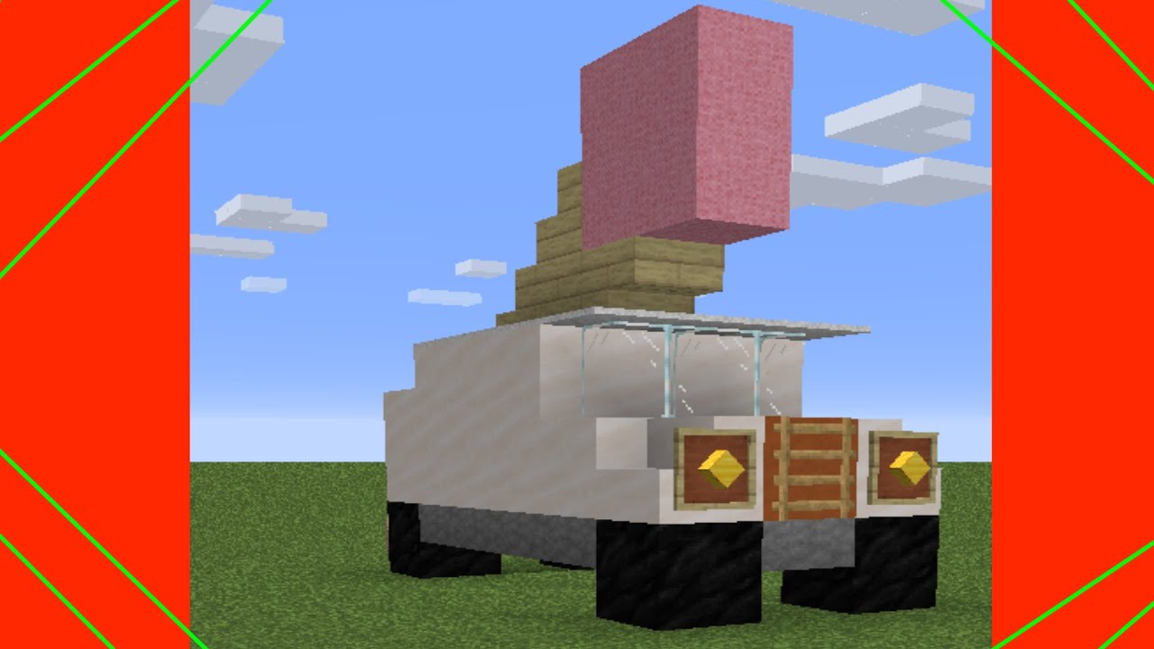 How to build a ice cream truck in Minecraft - YouTube