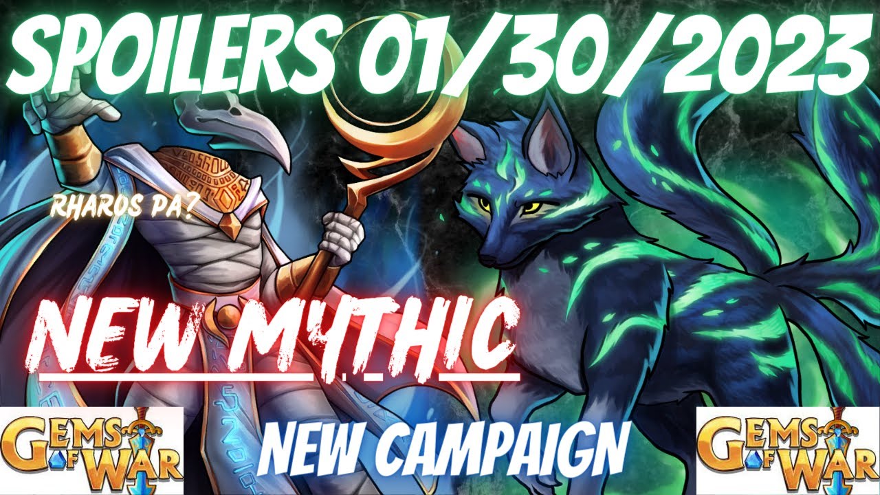 NEW MYTHIC Gems of War SPOILERS January 30th 2023 | ALL Platforms NEW ...