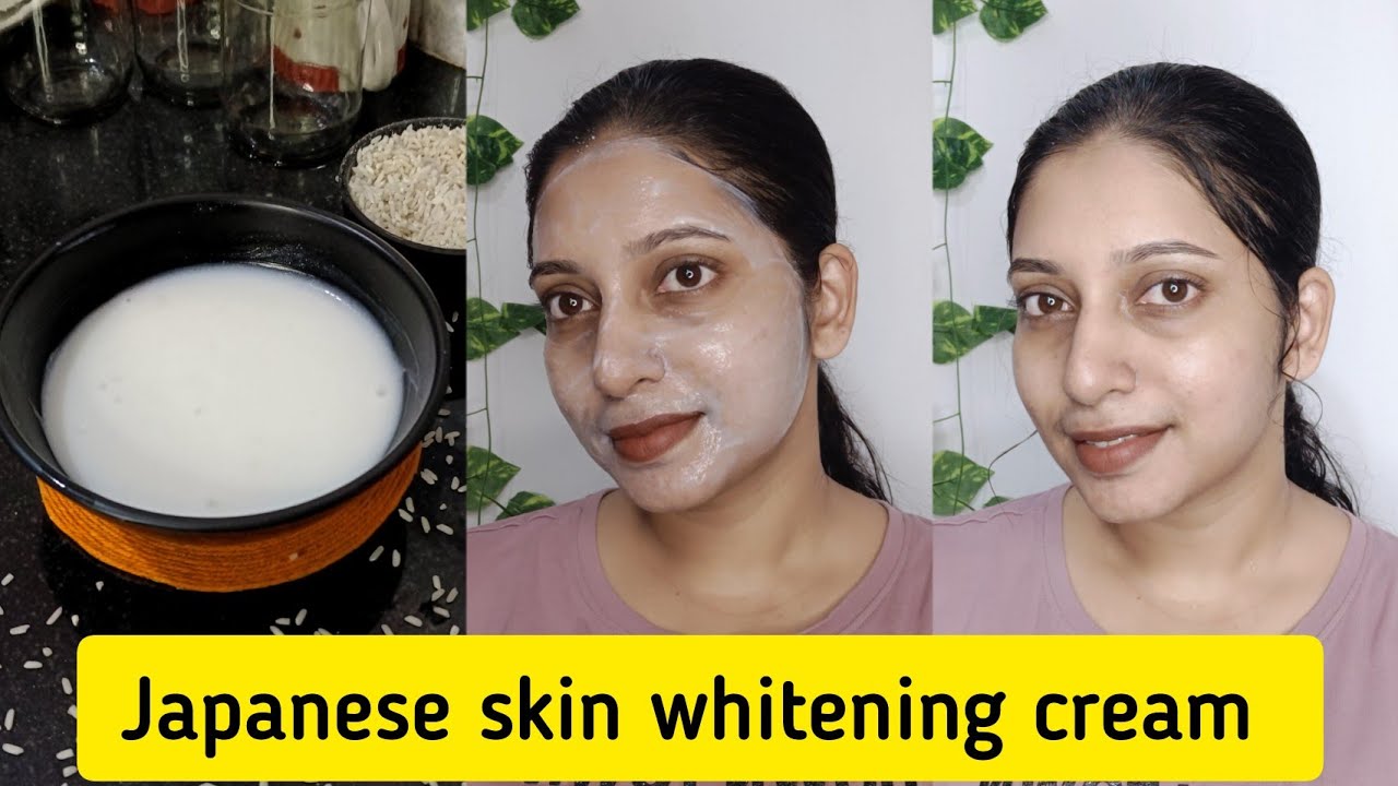 Rice face cream for glowing Japanese skin #ricecream #ricefacepack # ...