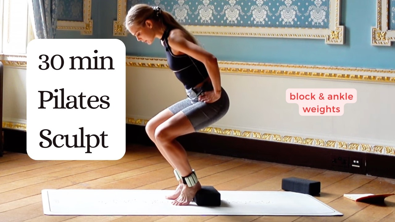 Pilates Block Workout | 30 MIN Full Body Strength & Tone - YouTube