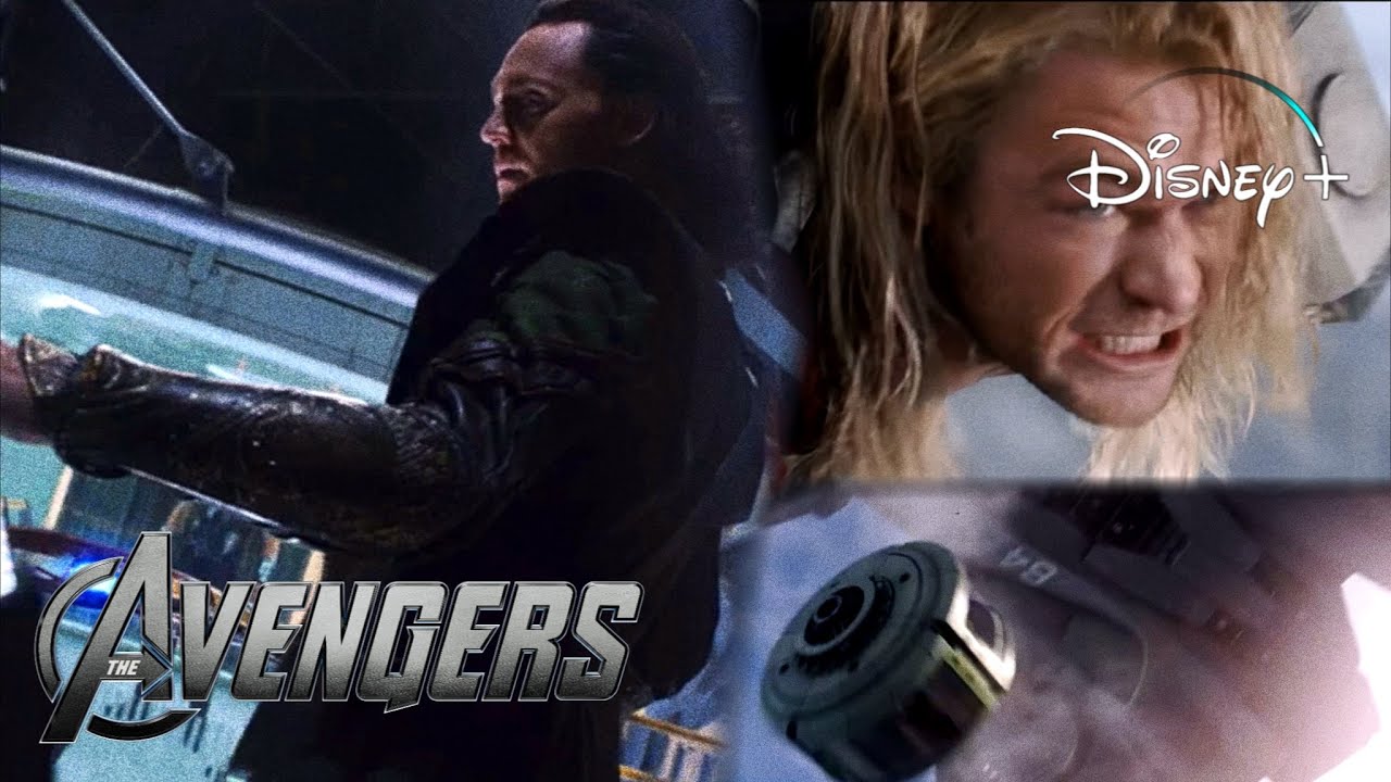 The Avengers | Loki Drops Thor - Thor Falling In Cage Scene | Disney+ ...