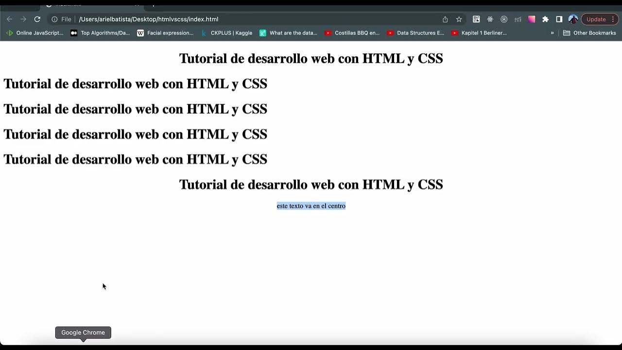 HTML vs CSS - 07 Alineación de texto y centrado de div - YouTube