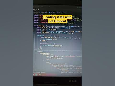 Best way of showing loading state using setTimeout in React js #shorts #youtubeshorts #reactjs ...