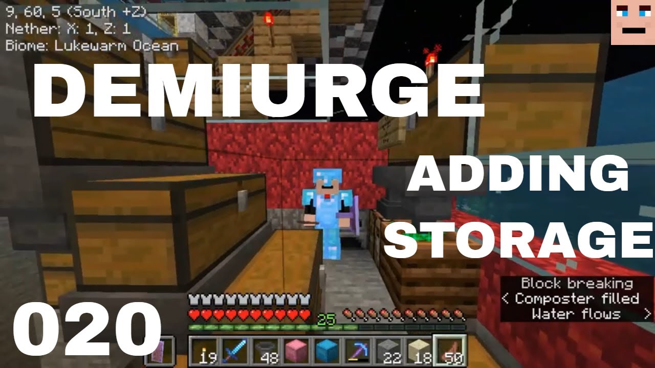 DEMIURGE Survival SMP Episode 20 - Adding Storage to the Iron Farm ...