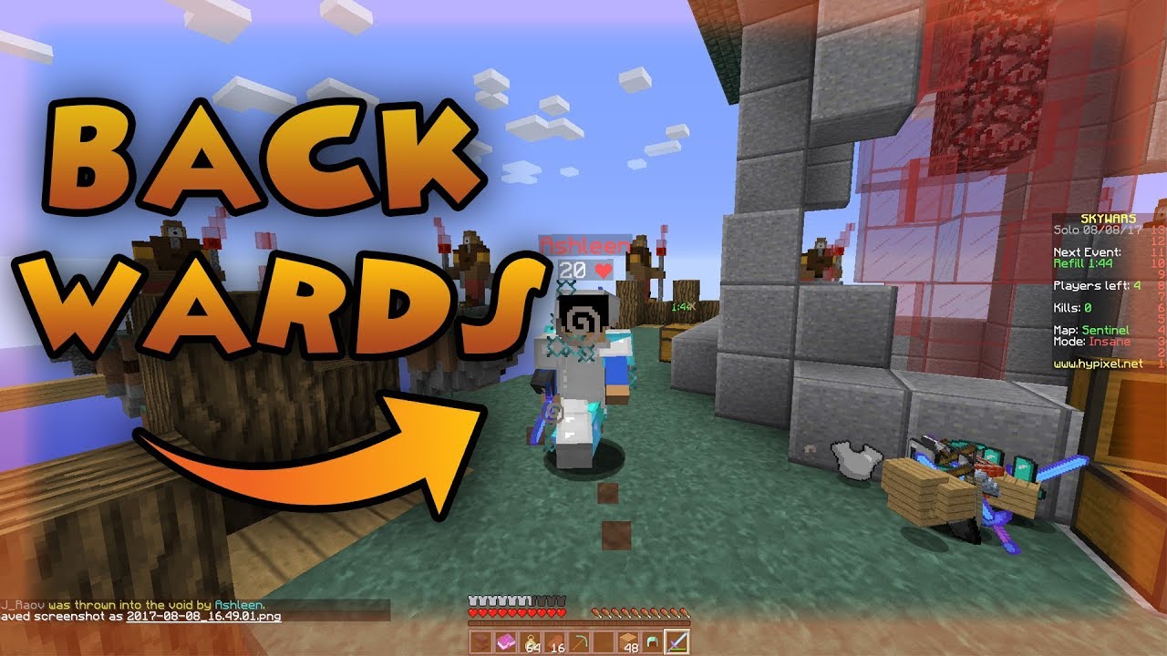 BackWards Skin Minecraft Trolling - YouTube
