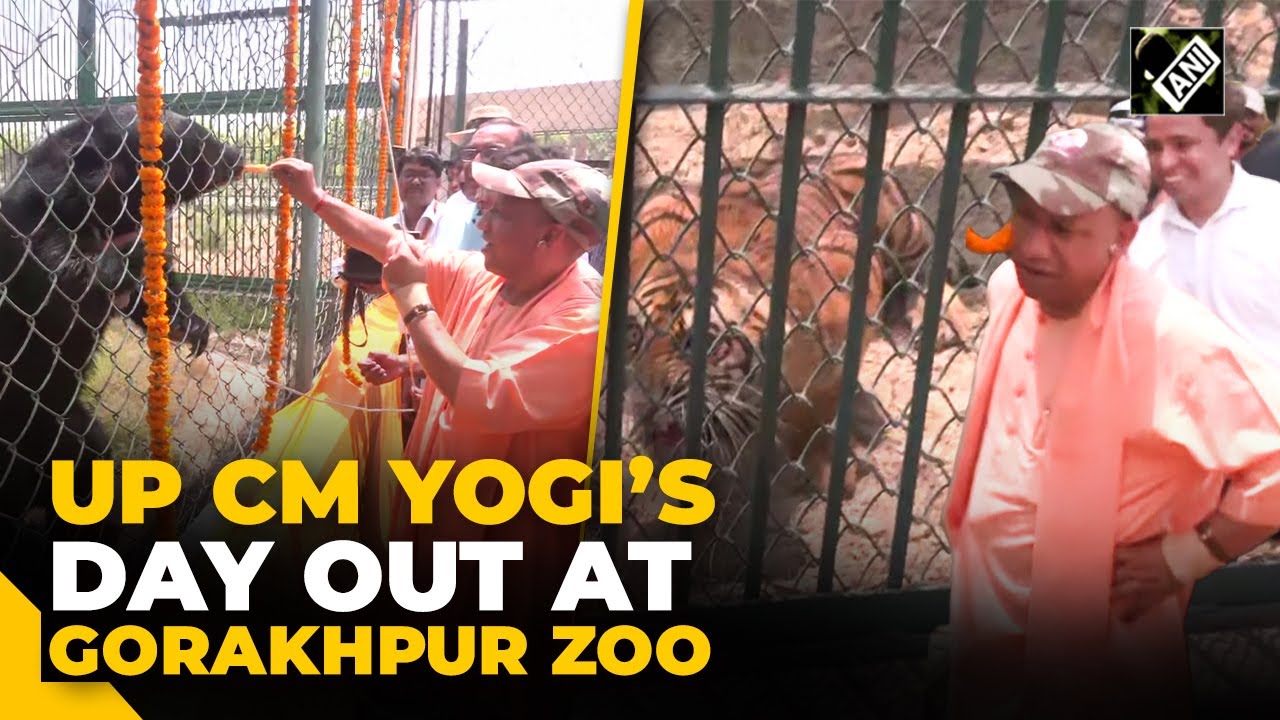 UP CM takes stock of arrangements at Gorakhpur Zoo amid heatwave; feeds ...