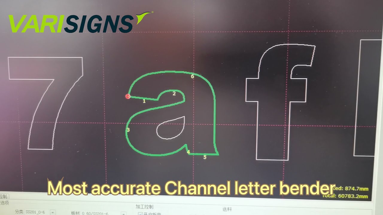 The most accurate channel letter bending machine for outdoor big 3D ...