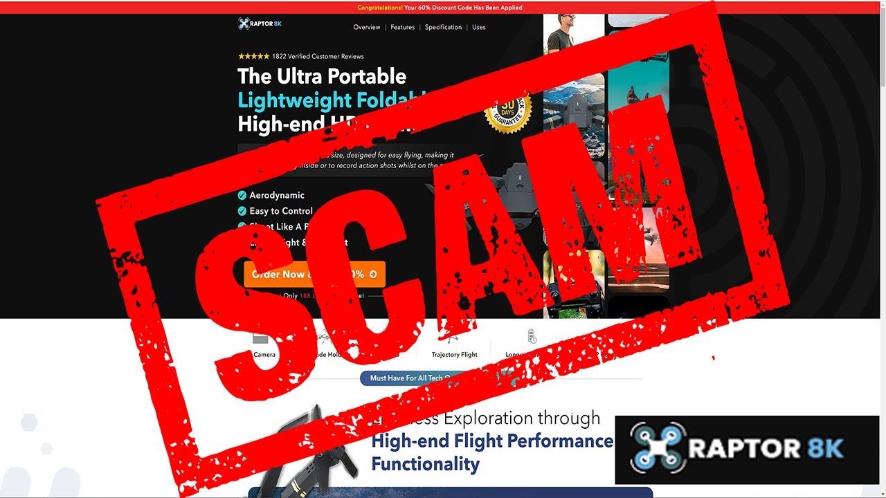 Raptor 8k/Stealth Bird 4k Drone is a MASSIVE SCAM!!!!!! - YouTube