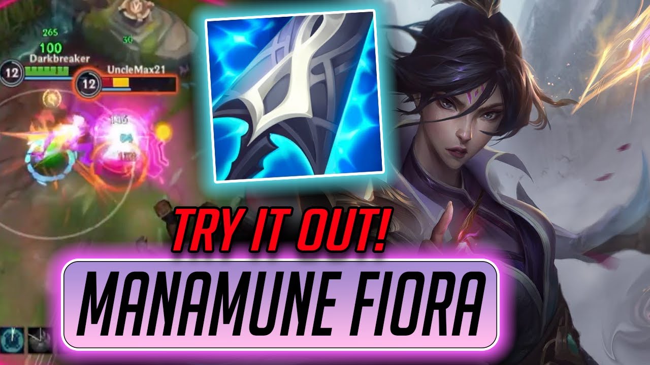 WILD RIFT FIORA MANAMUNE HYPER CARRY BUILD IN CHALLENGER - YouTube