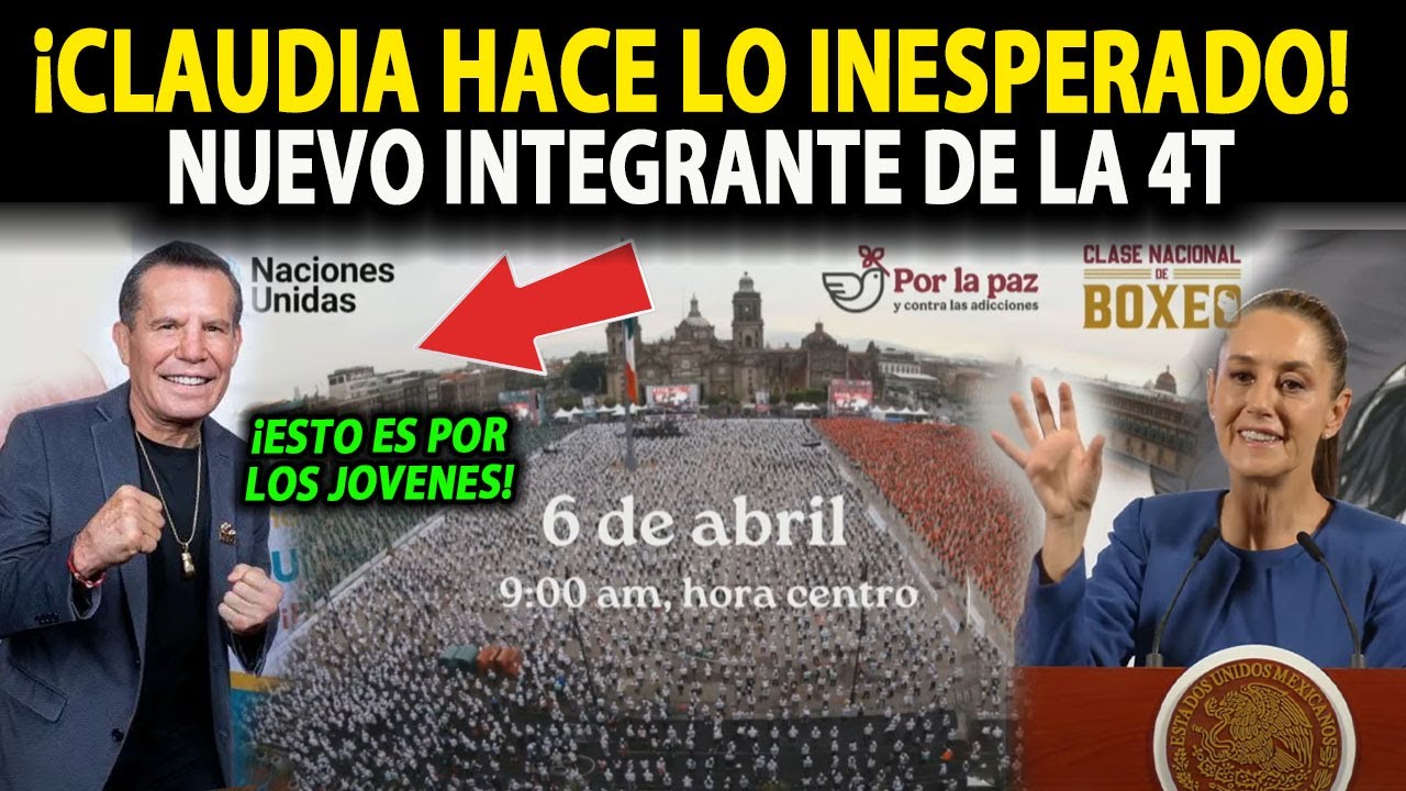 VIERNES DE BOOM!!!! CLAUDIA PRESENTA NUEVO INTEGRANTE DE LA 4T, ESTO ES ...