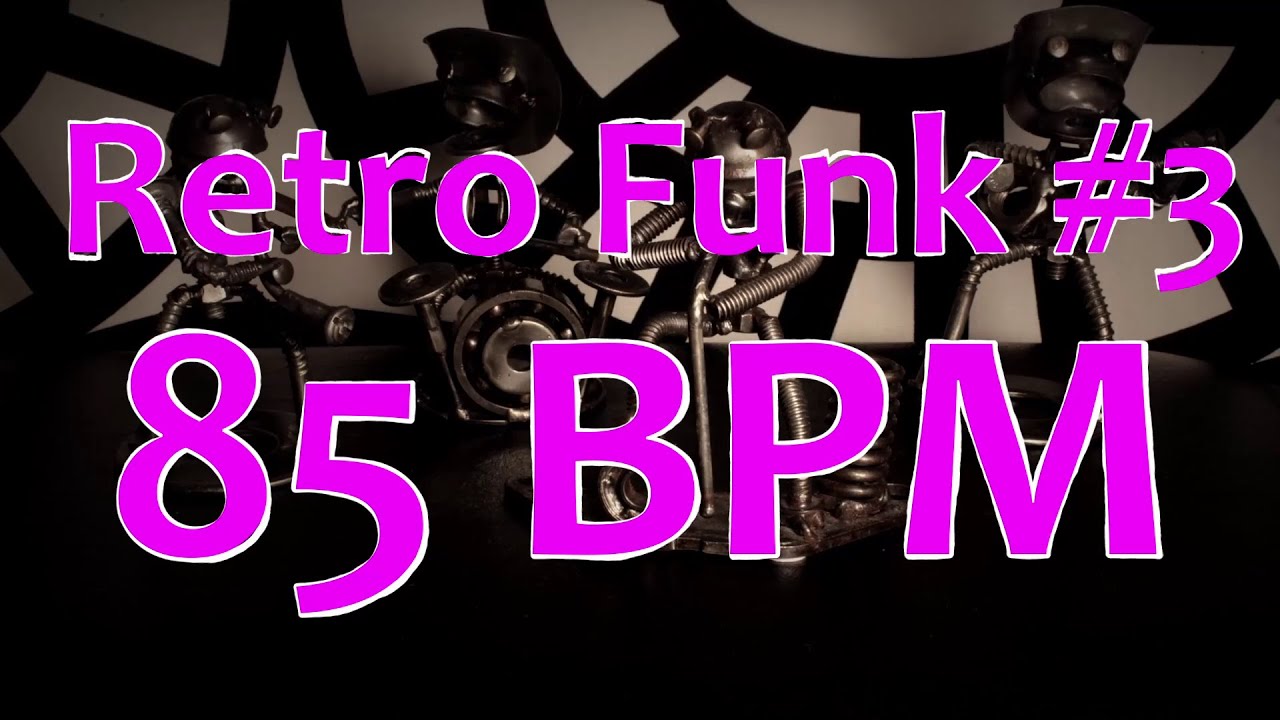85 BPM - Retro Funk #3 - 4/4 Drum Beat - Drum Track - Funk Drum beat ...
