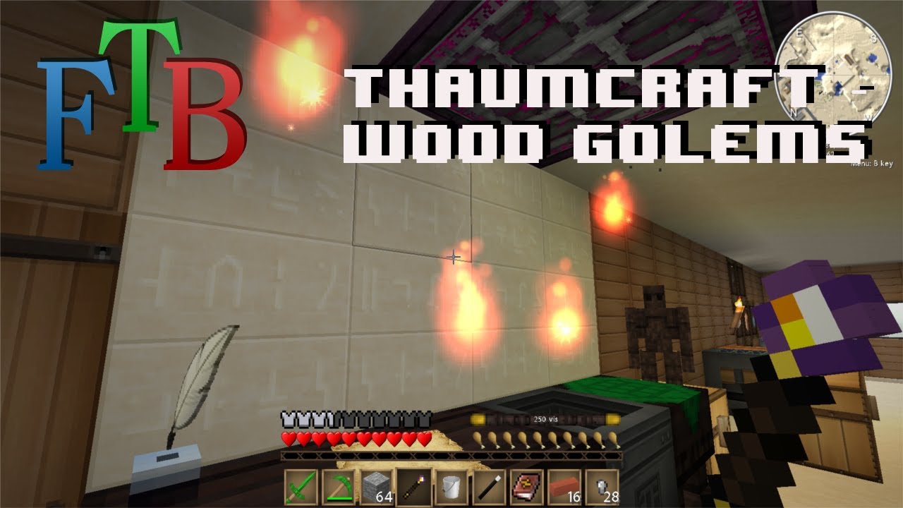 Minecraft Feed The Beast - Thaumcraft - Part 1 (Golemancy) - YouTube