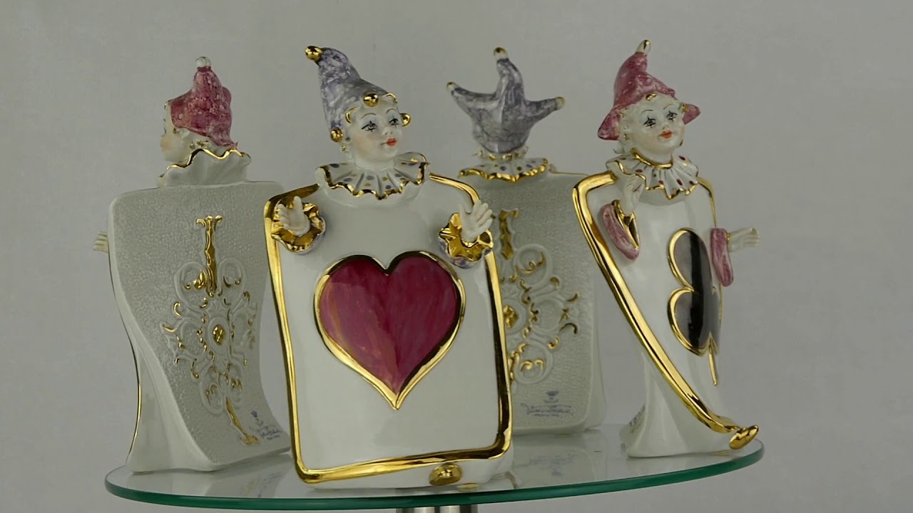 Vittorio Sabadin Playing Card Porcelain Figurine Collection - YouTube