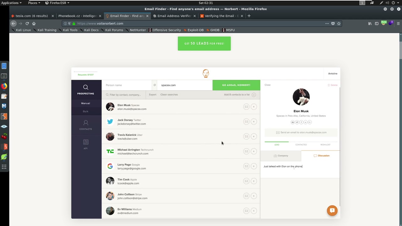 3 Information Gathering Reconnaissance - Discovering Email Addresses ...