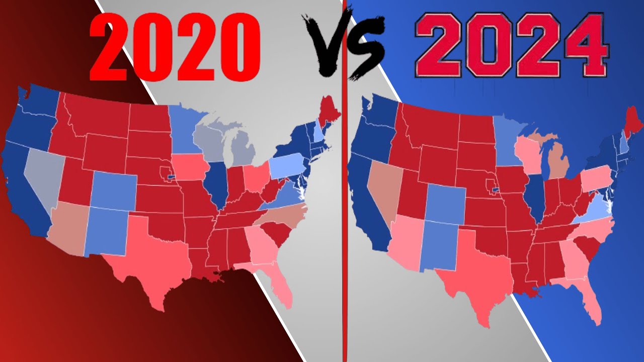 Comparing My 2020 Election Prediction To 2024 - YouTube