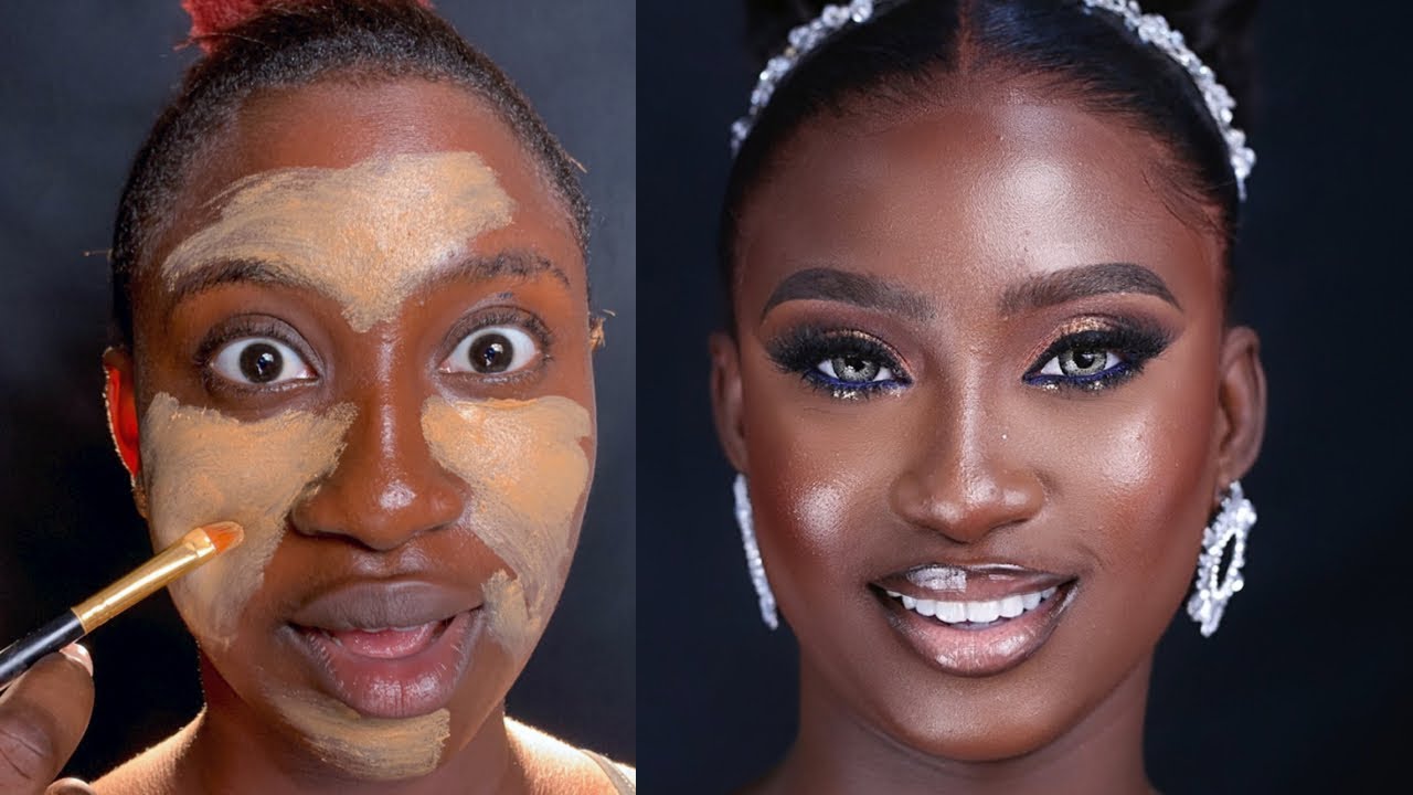 DARK SKIN FULL MAKEUP TUTORIAL | How To Do Makeup On Dark Skin #makeup ...