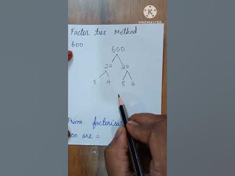 Prime factorization of 600 - Maths / Factor Tree Method / Factors And ...