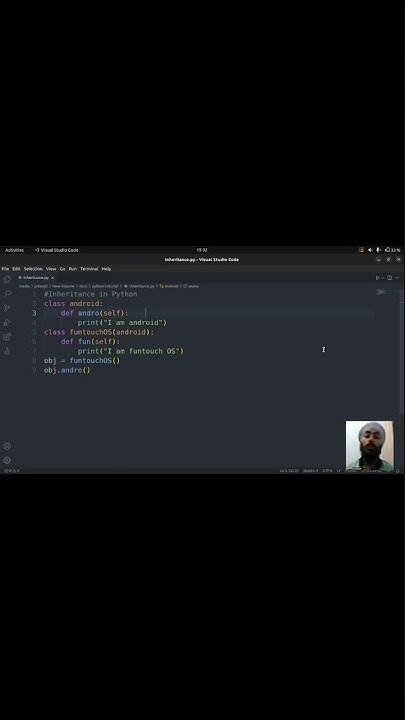 Inheritance In Python Shorts Python Pythonprogramming Pythontutorial Youtube
