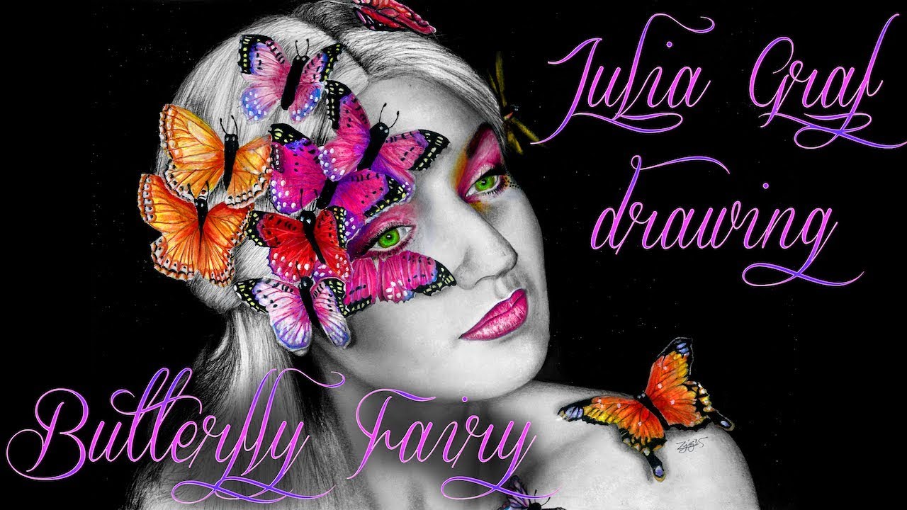 Julia Graf "Butterfly Fairy" DRAWING - YouTube