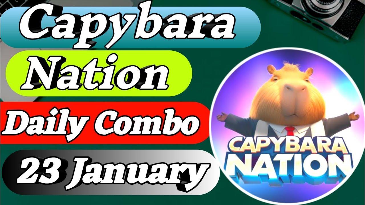 23 January Capybara Nation Daily Combo Capybara Nation Combo Capybara ...