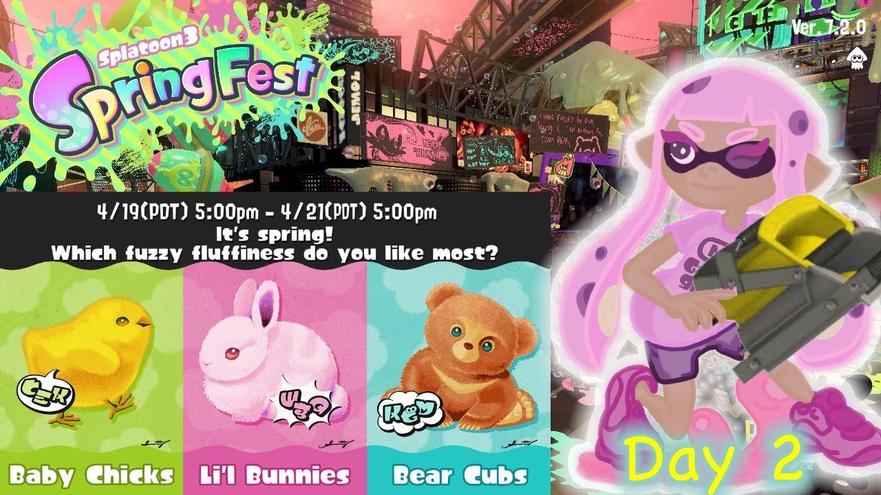 Splatoon 3 Splatfest Day # 2 (Baby Chicks, Li'l Bunnies, or Bear Cub ...