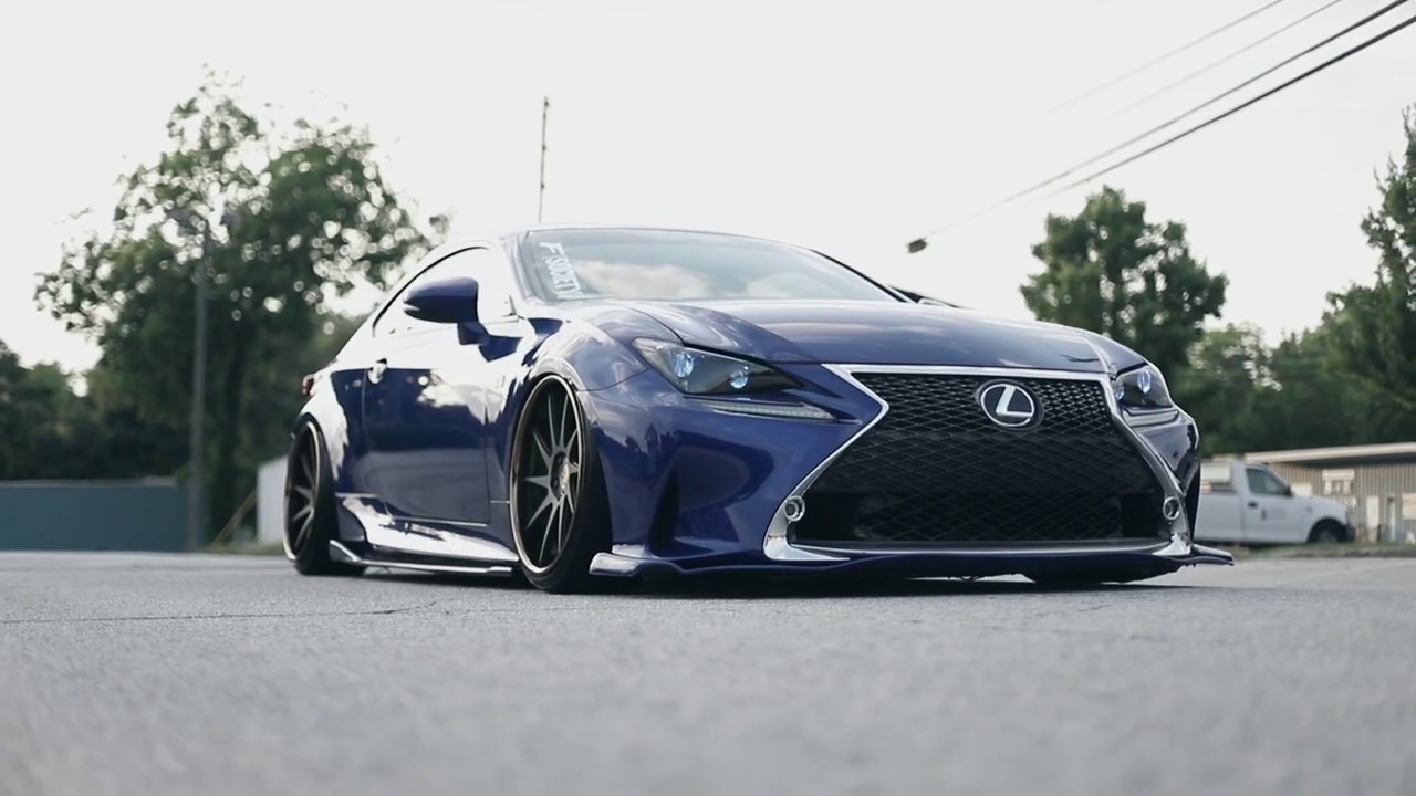 Bagged rc350fsport lexus Atlanta - YouTube