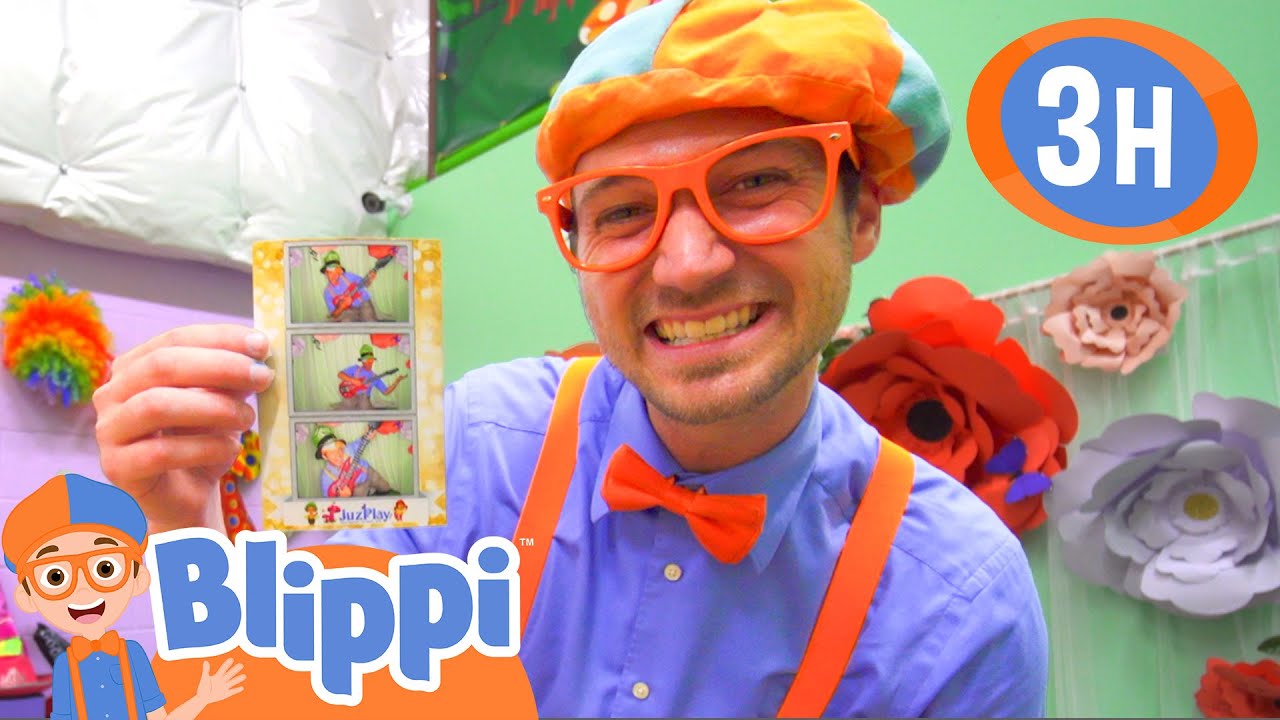 Blippi's Indoor Playground Photoshoot! | 3 HOURS OF BLIPPI TOYS! - YouTube