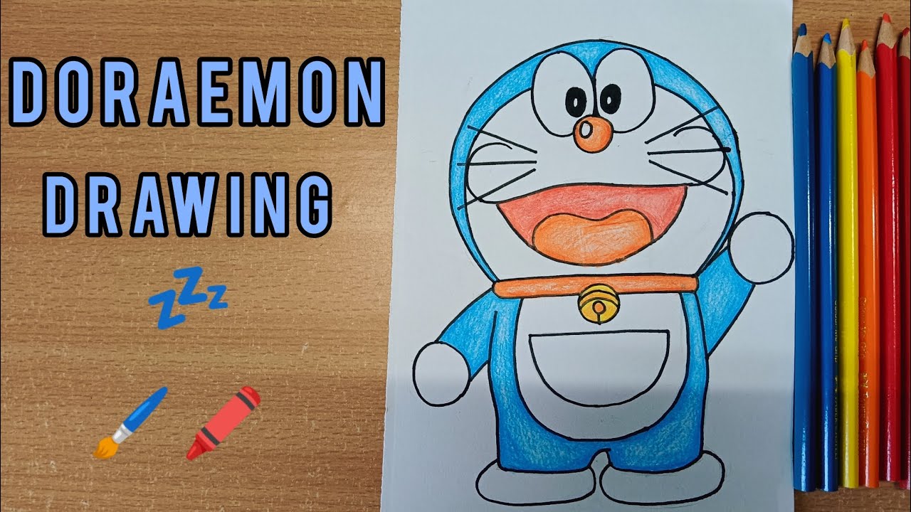 Drawing Doraemon 🖍️🖌️ l#5 sketching - YouTube
