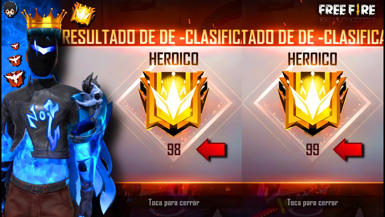 ASI JUEGA UN HEROICO 98 y 99 ESTRELLAS EN DUELO DE ESCUADRAS...FREE FIRE | TEMPORADA 6 | CRIBAS ...