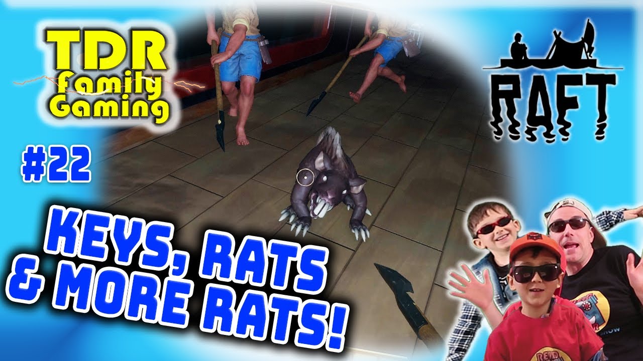 KEYS, RATS, AND MORE RATS! - Raft #22 Lets Play - YouTube