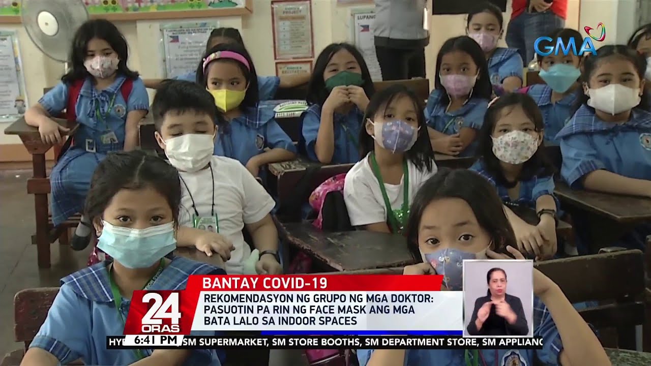 Rekomendasyon ng grupo ng mga doktor: pasuotin pa rin ng face mask ang ...