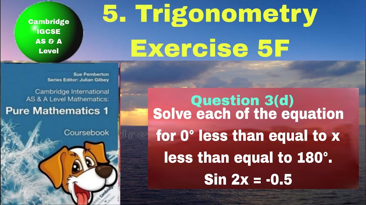 Solve each of the equation for 0° less than equal to x less than equal ...