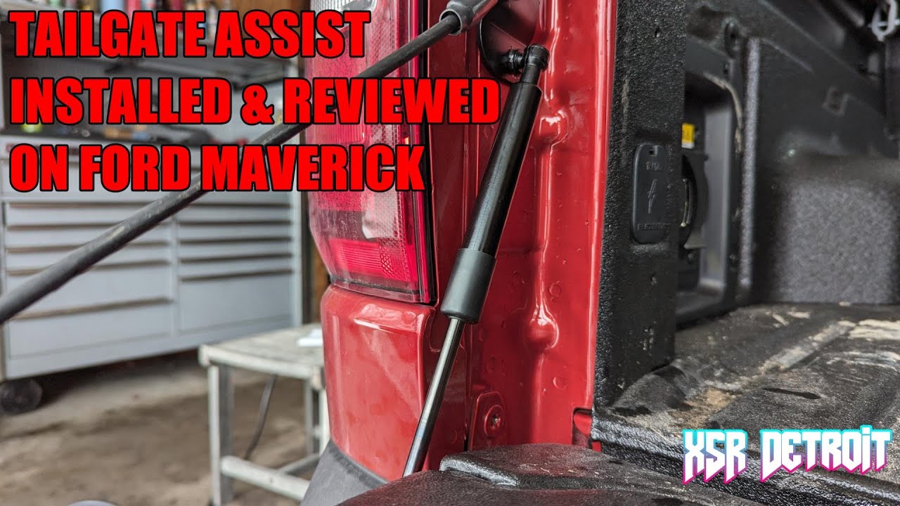 TAILGATE ASSIST INSTALLED & REVIEWED ON FORD MAVERICK - YouTube