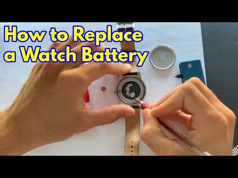 How to Replace a Watch Battery - YouTube