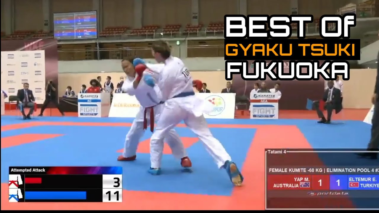 BEST OF GYAKU TSUKI - Karate Female Kumite on WKF Fukuoka (JPN) 2023 ...