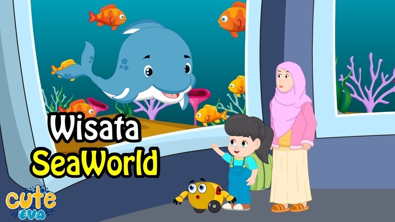 Wisata Bawah Laut di Sea World | Eva Carlo | Puri Animation - YouTube