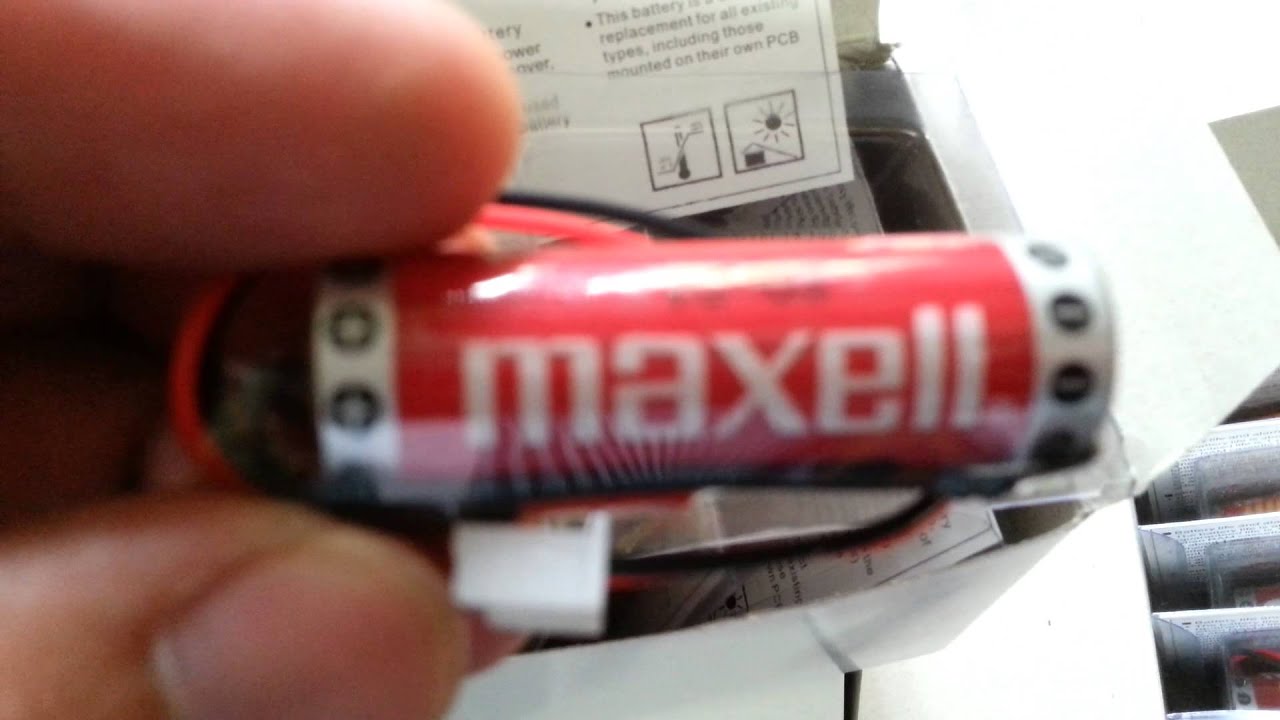 Pin Maxell ER6C 3.6V - YouTube